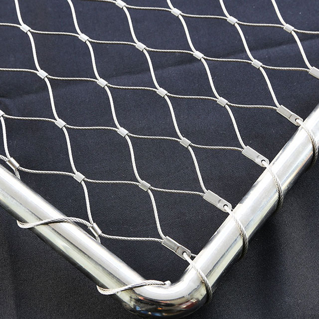 Stainless Steel Ferrule Rope Mesh Netting - Hightop Metal Mesh